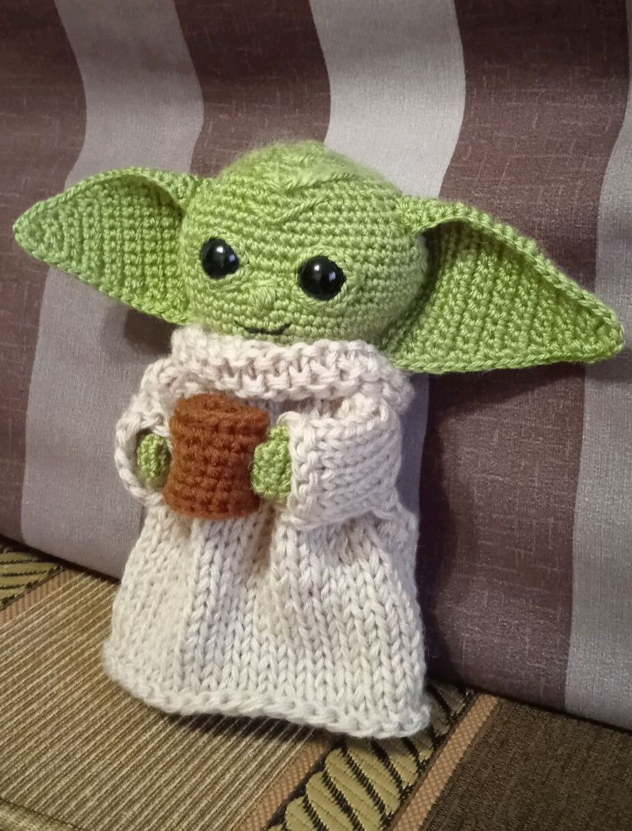 Вязаная игрушка Маленький Йода – купить в интернет-магазине HobbyPortal ...